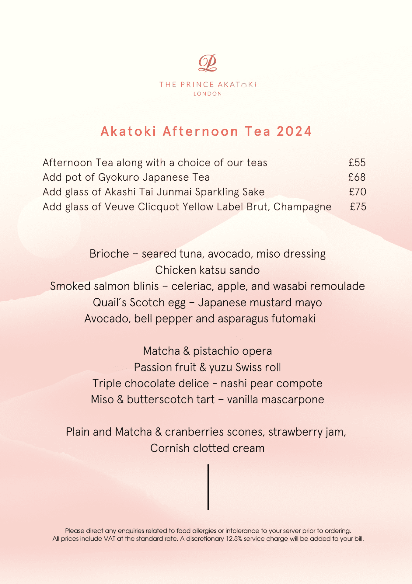 Experiences | The Prince Akatoki London